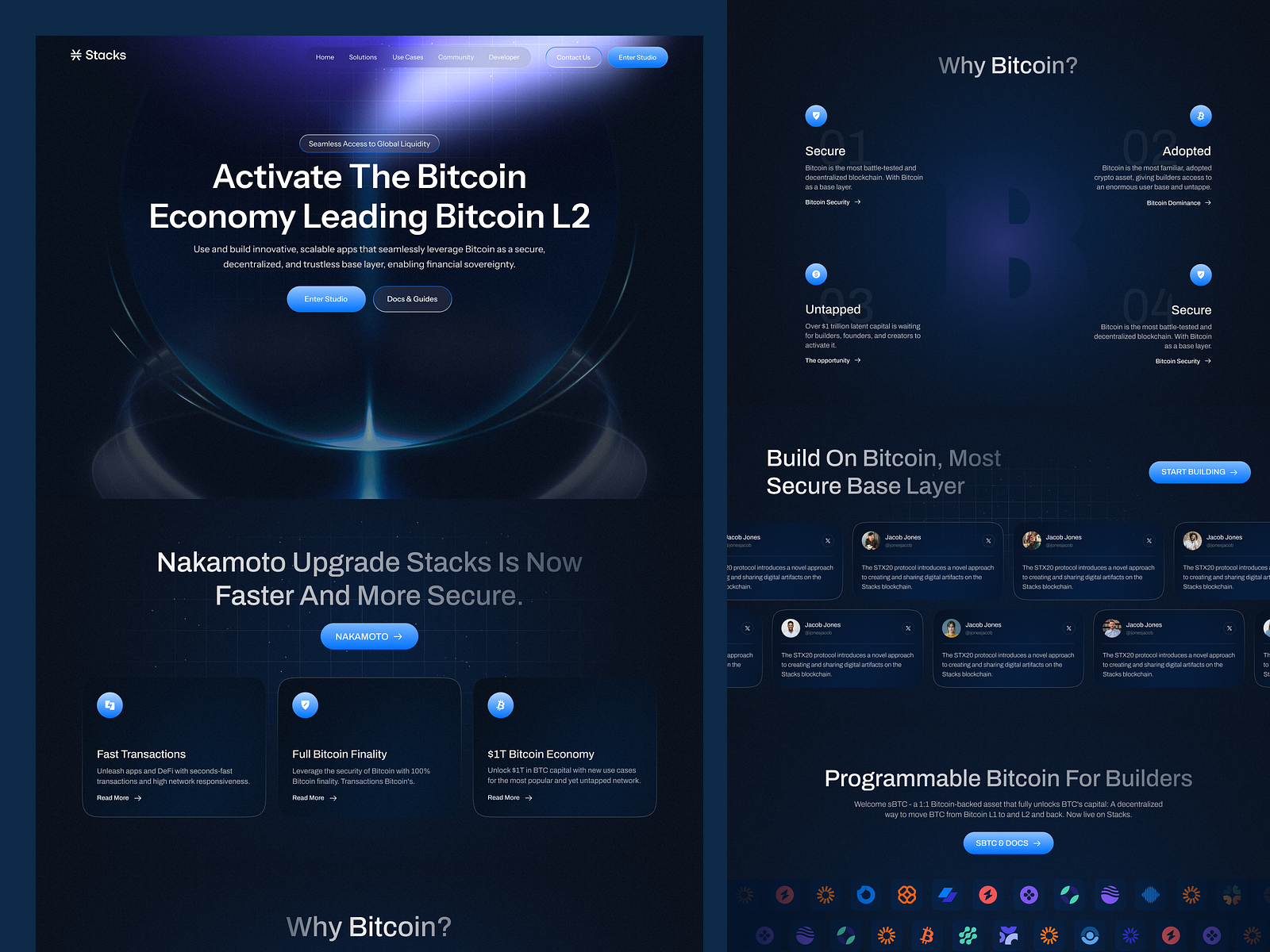 Stacks – Bitcoin L2 Platform Website Design | Secure, Scalable & by ...