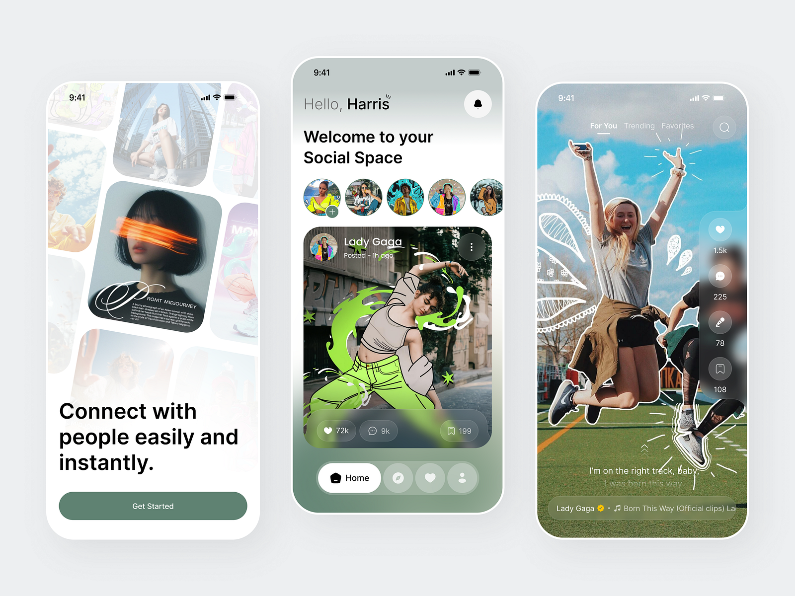 Social Media App Design by Helal Hossain on Dribbble