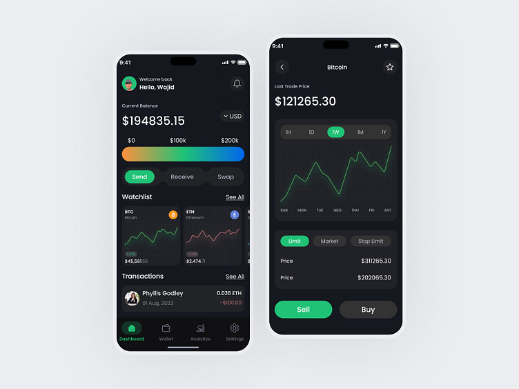 Trading App UI Design by Wajid ur Rehman on Dribbble