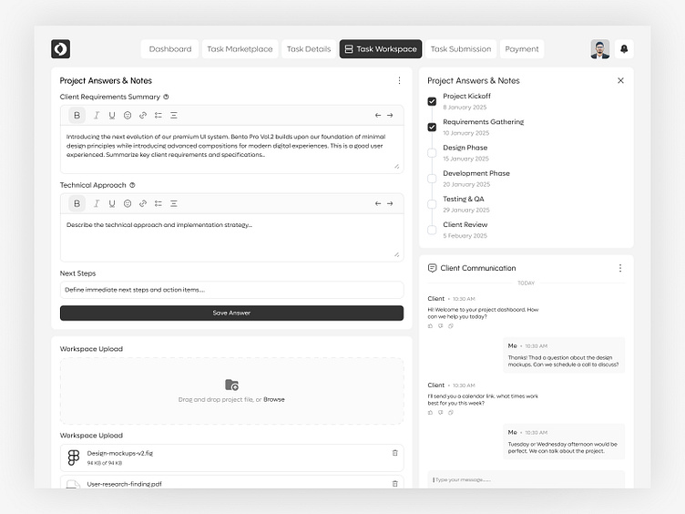 Ops Loops | Task Workspace Dashboard by Wolfpixel UI/UX for Wolfpixel ...