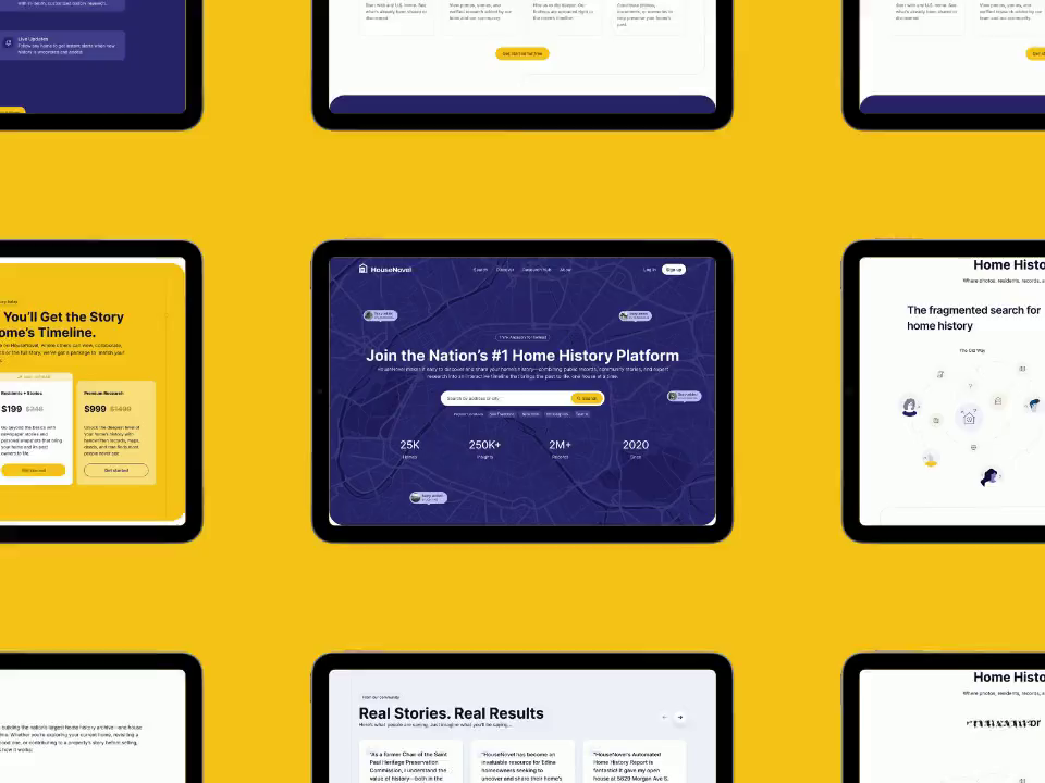 Website design- HouseNovel by Iftikhar for Inara Studio on Dribbble