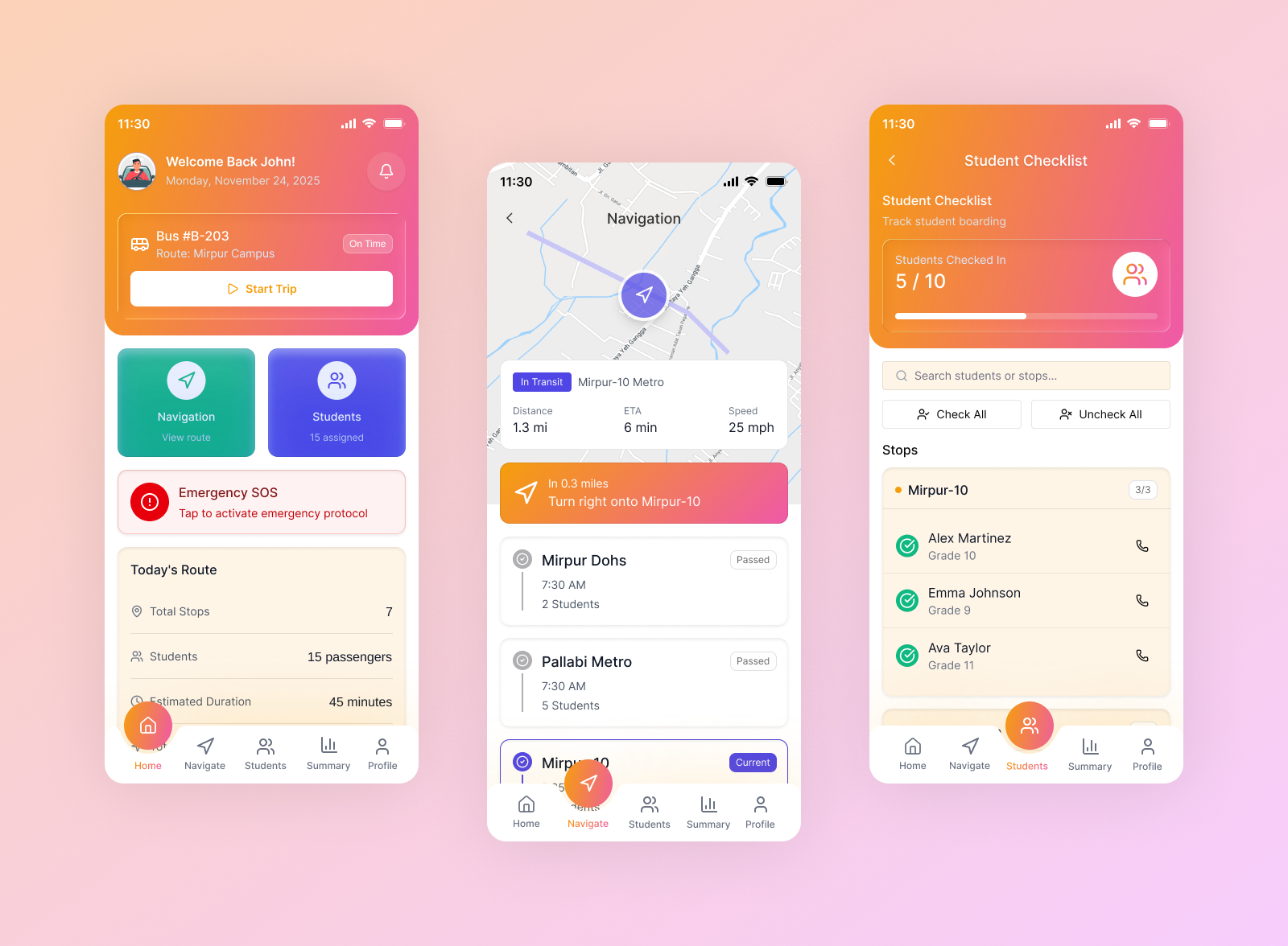 School Bus Driver Companion App: Safe Route Navigator by Naasmind on ...