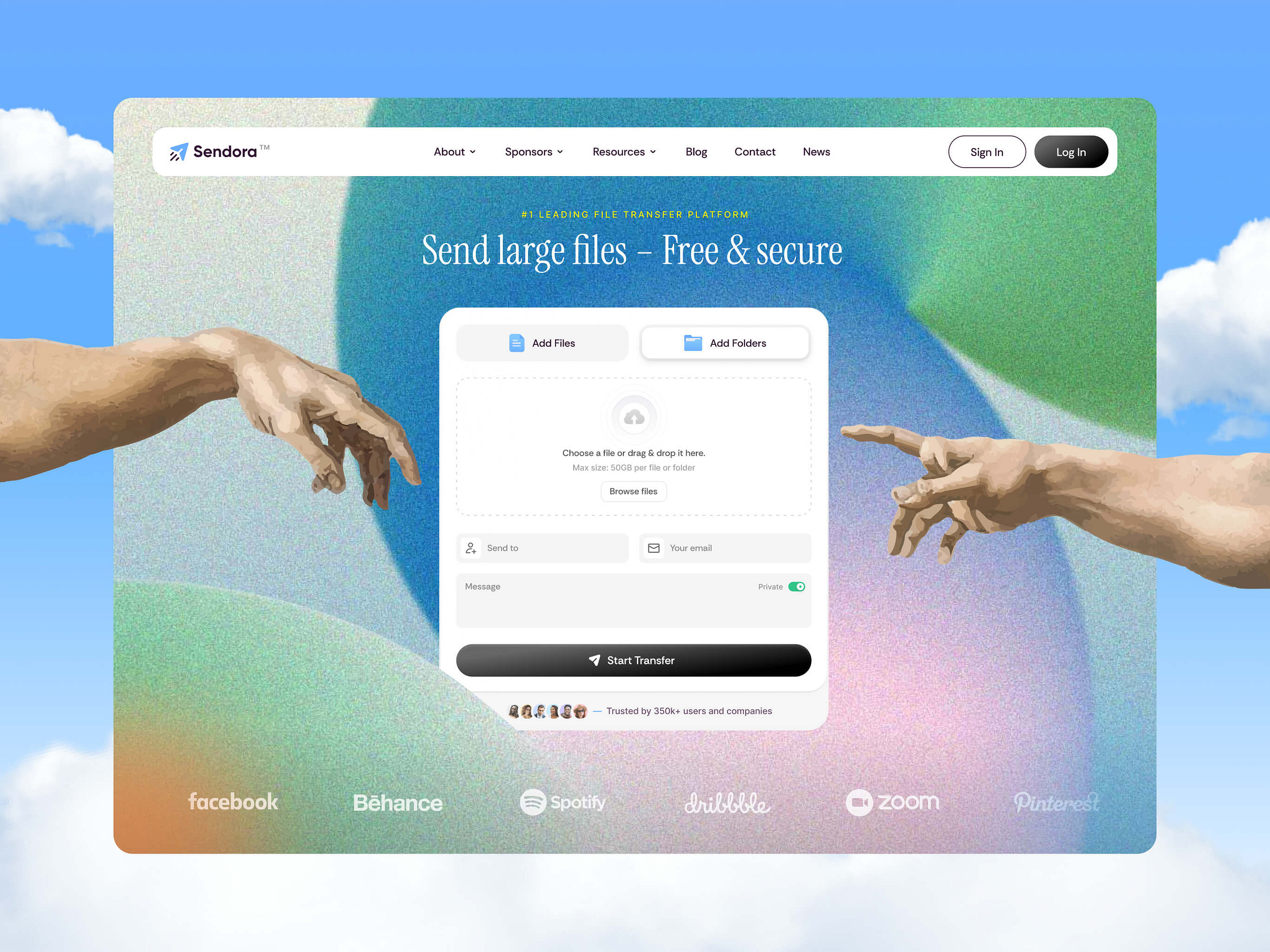 File Transfer Interface – UI/UX Design by Achraf Elkaami on Dribbble