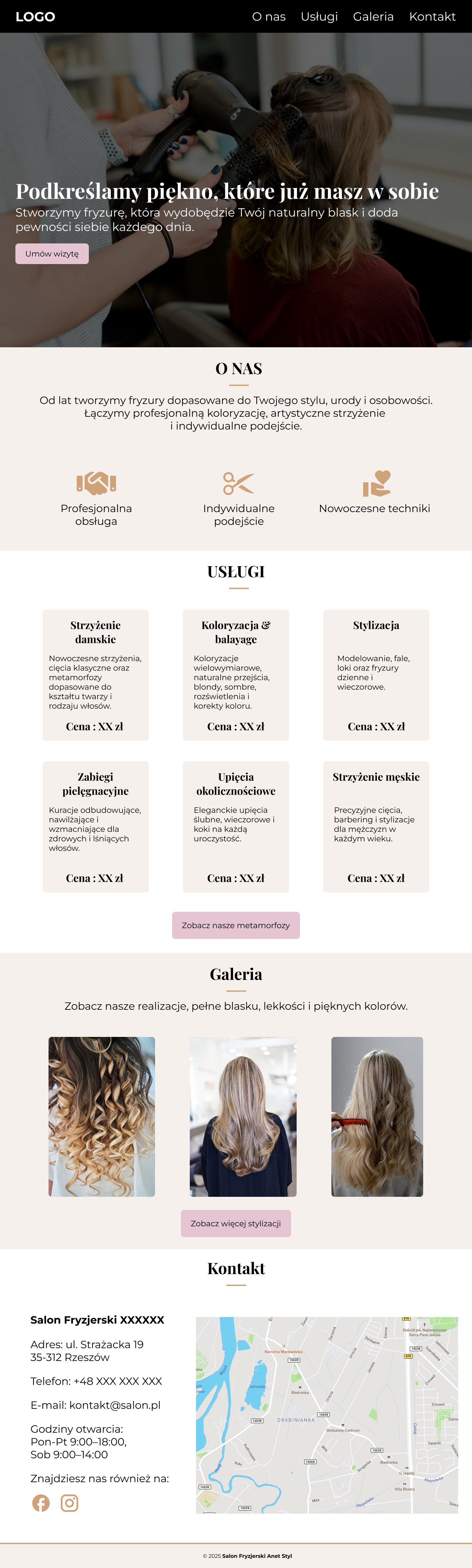 Hair Salon Website – Modern & Stylish UI Design by CodePulseWorks on ...