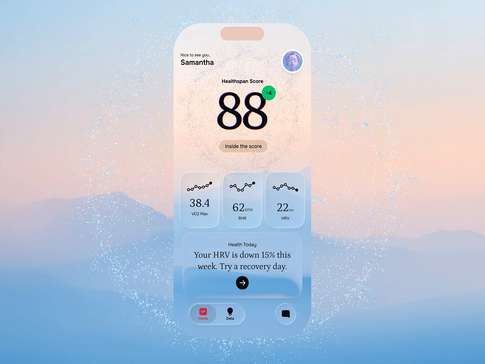 Tempo — iOS Home UI · SwiftUI prototype with liquid-glass cards by Igor ...