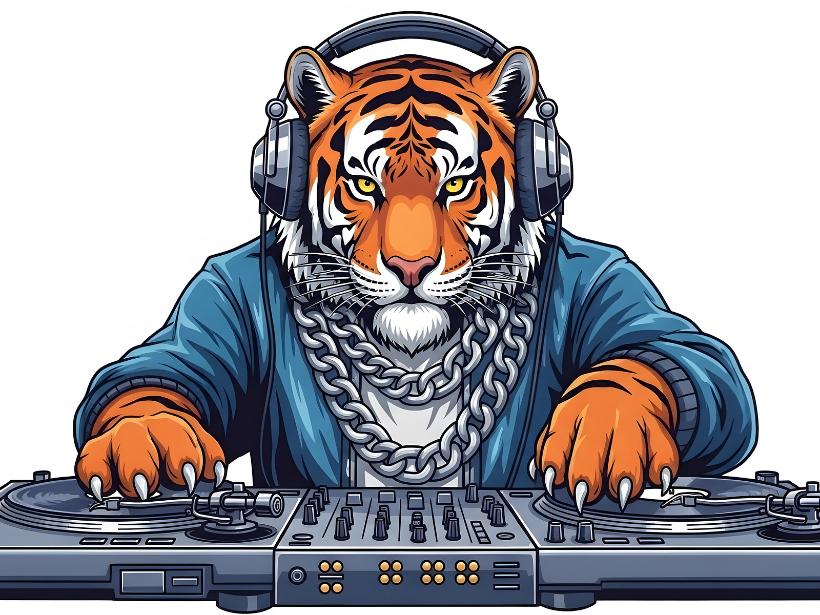 DJ Tiger by Amjad_jack_ on Dribbble