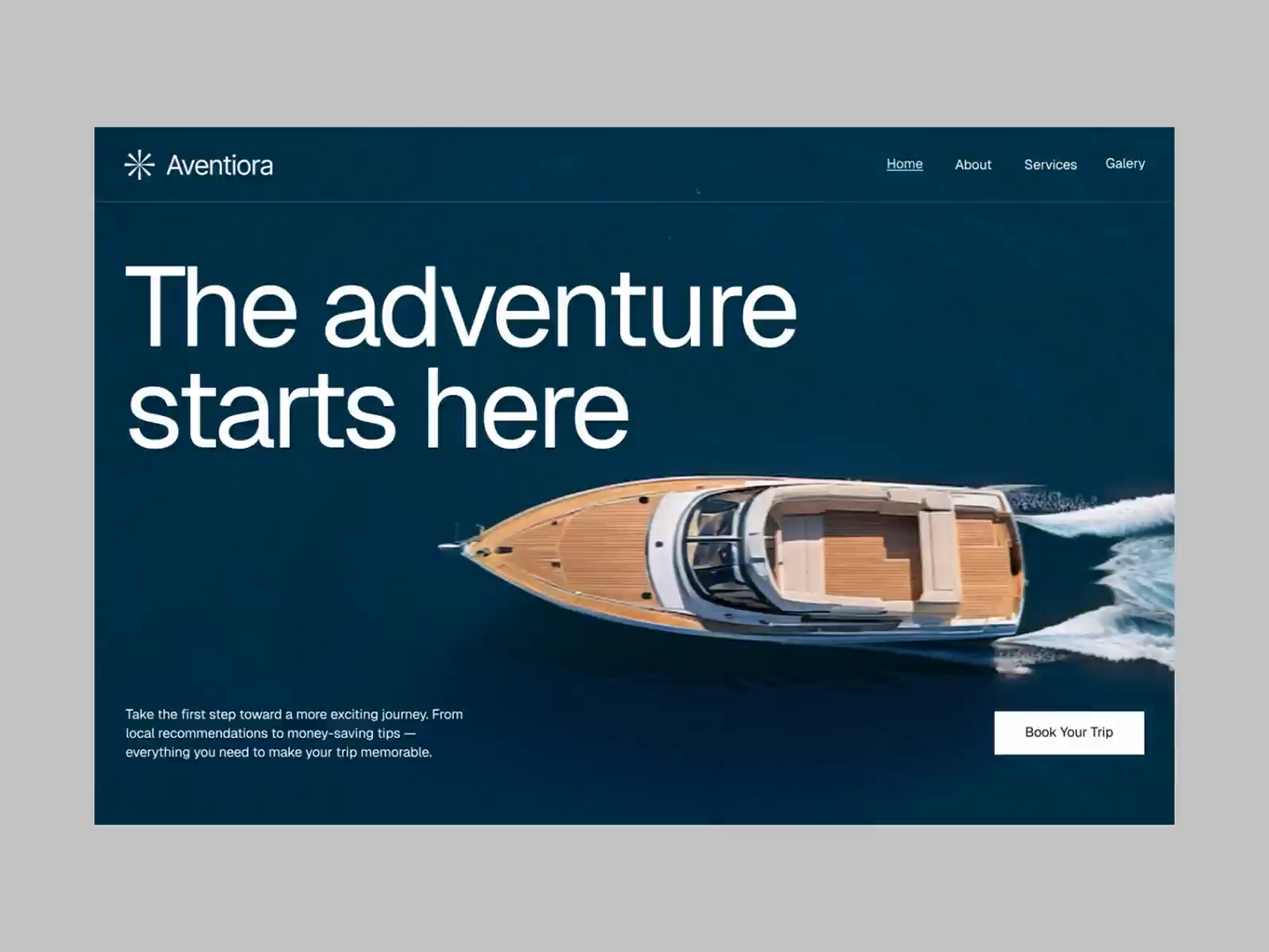 Aventiora — Luxury Travel Hero Motion by Halo Design UI UX for Halo ...