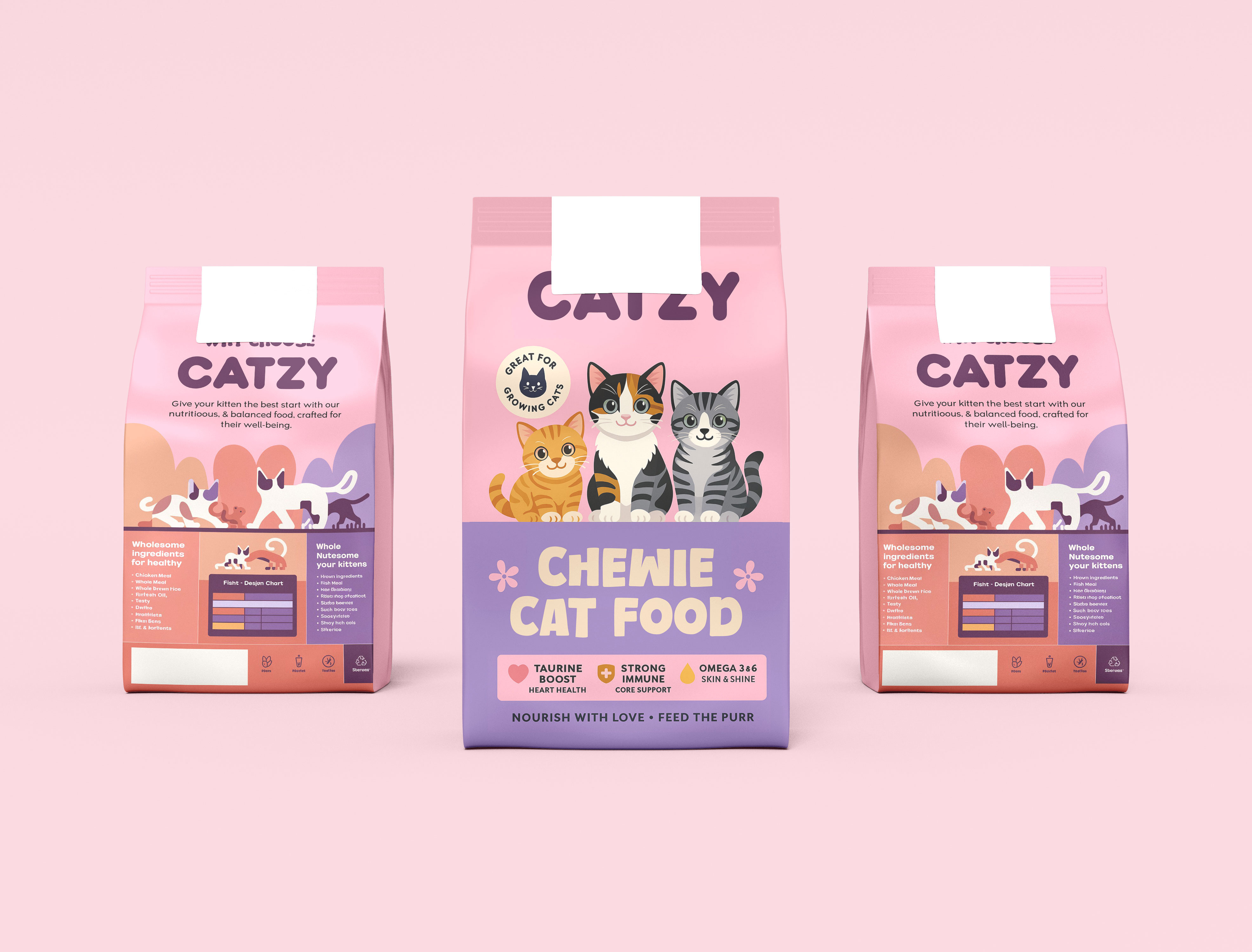 Pet Food Pouch Bag Packaging Design by Zahangir Hossain on Dribbble