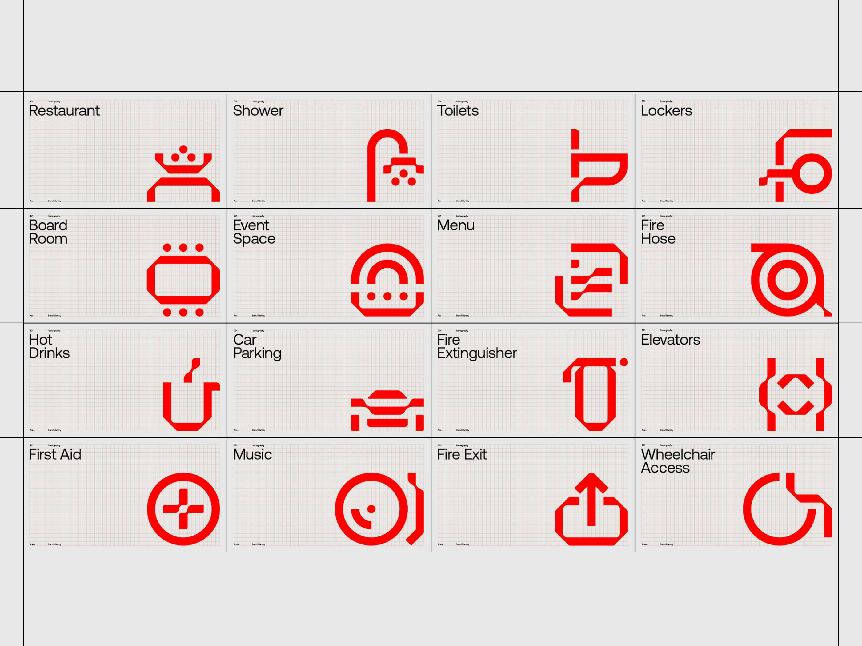 Ace Wayfinding Iconography | Icons by Gino van Lierop on Dribbble