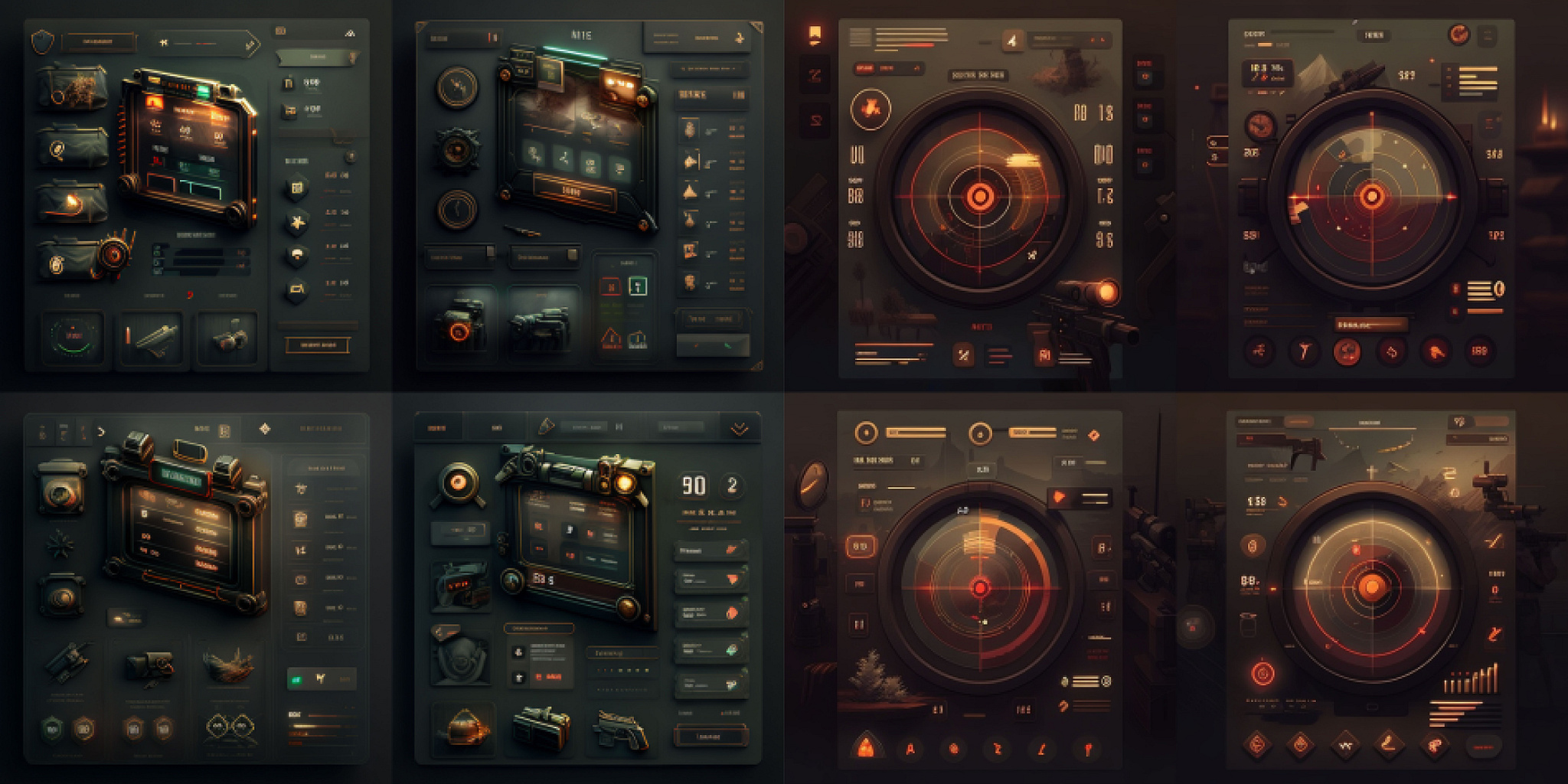 action game ui design by Umair Shabbir on Dribbble