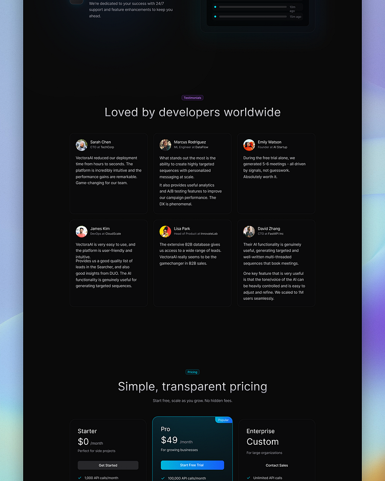 AI Deployment Platform - Landing Page by Victoria Rogers on Dribbble