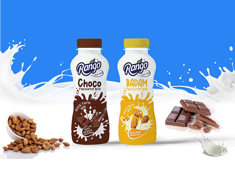 Flavoured Milk Bottle Label Packaging Design by Zahangir Hossain on ...