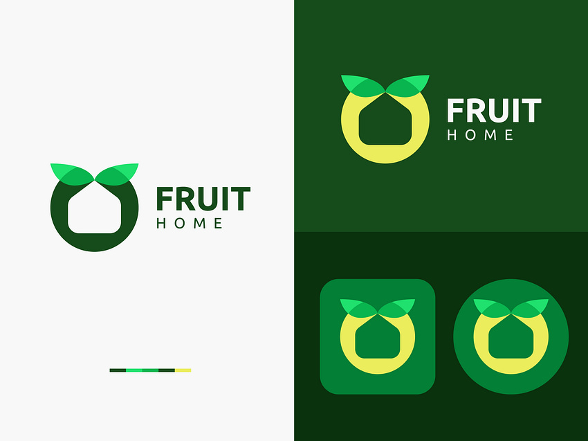 Fruit home logo, fruit shop, fruit shop logo, logo design by Alim ...