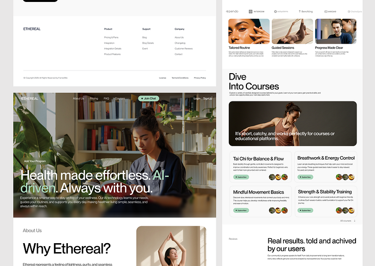 Ethereal AI-Powered Wellness Platform UI by Rivlic Studio on Dribbble