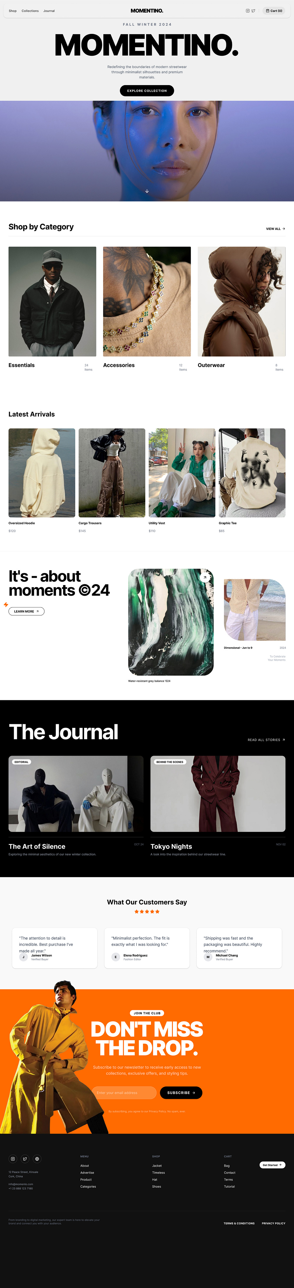 Modern Fashion E-Commerce Website UI Design by Vishal on Dribbble