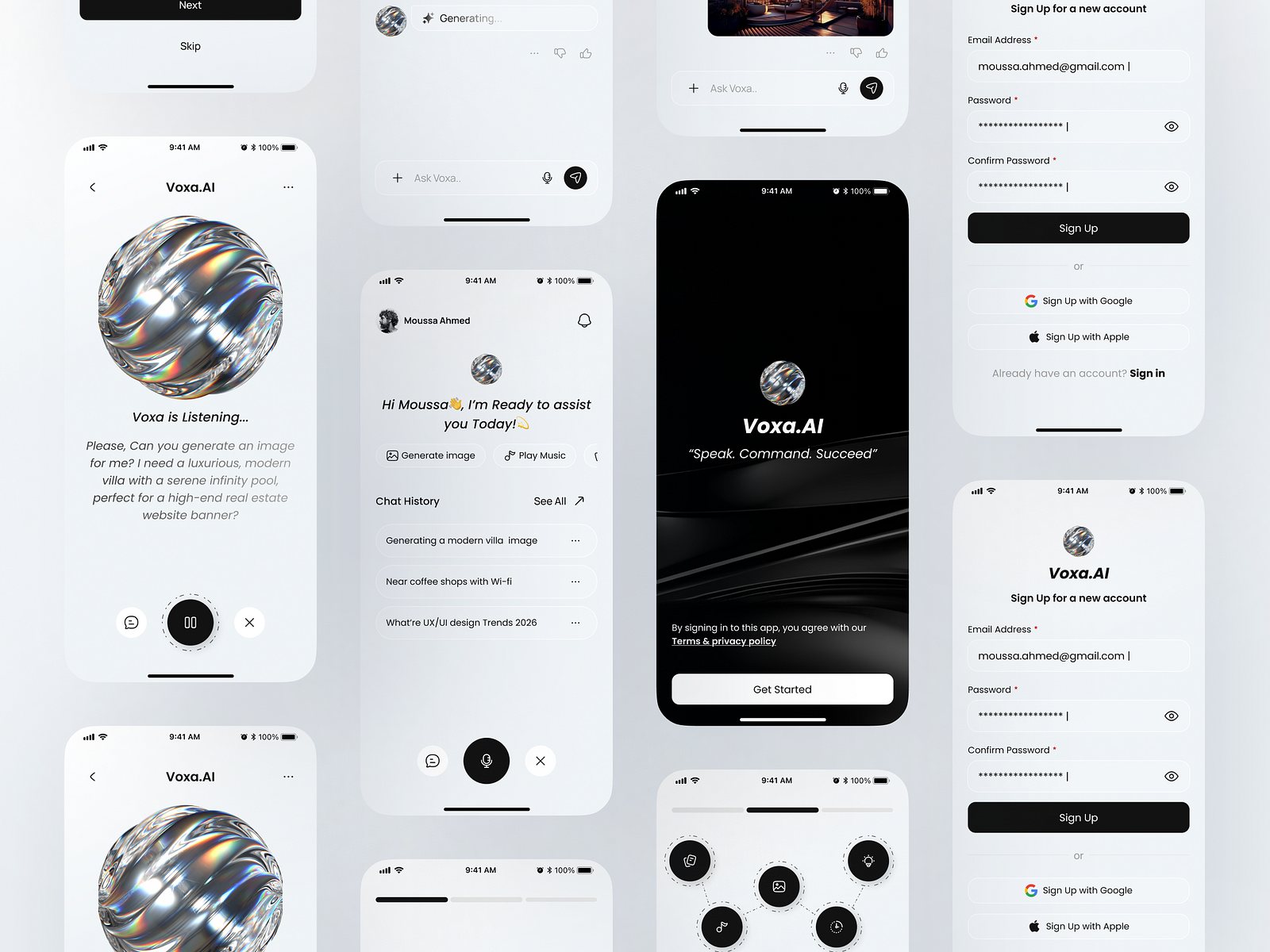 Voxa Ai App Voice Ai Assistant By Manal Samir On Dribbble