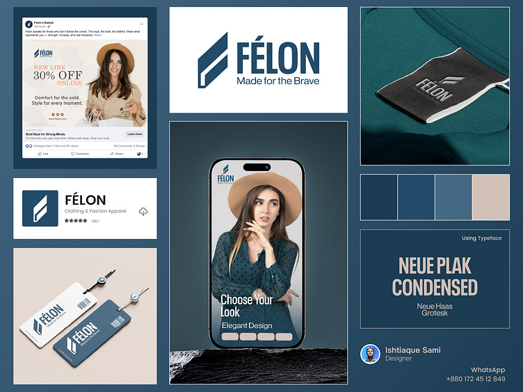 Modern Fashion Logo & Branding | FELON by Ishtiaque Sami on Dribbble