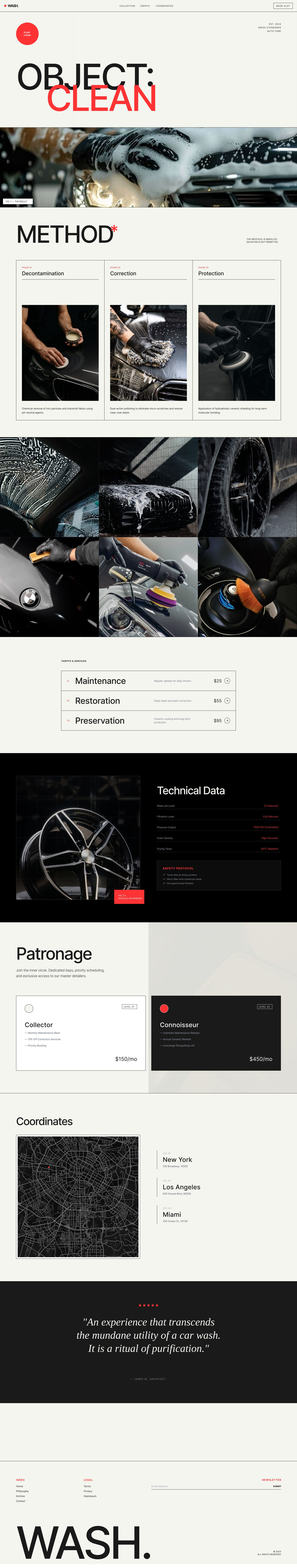 Website Landing Page Design - Car Wash company by Vishal on Dribbble