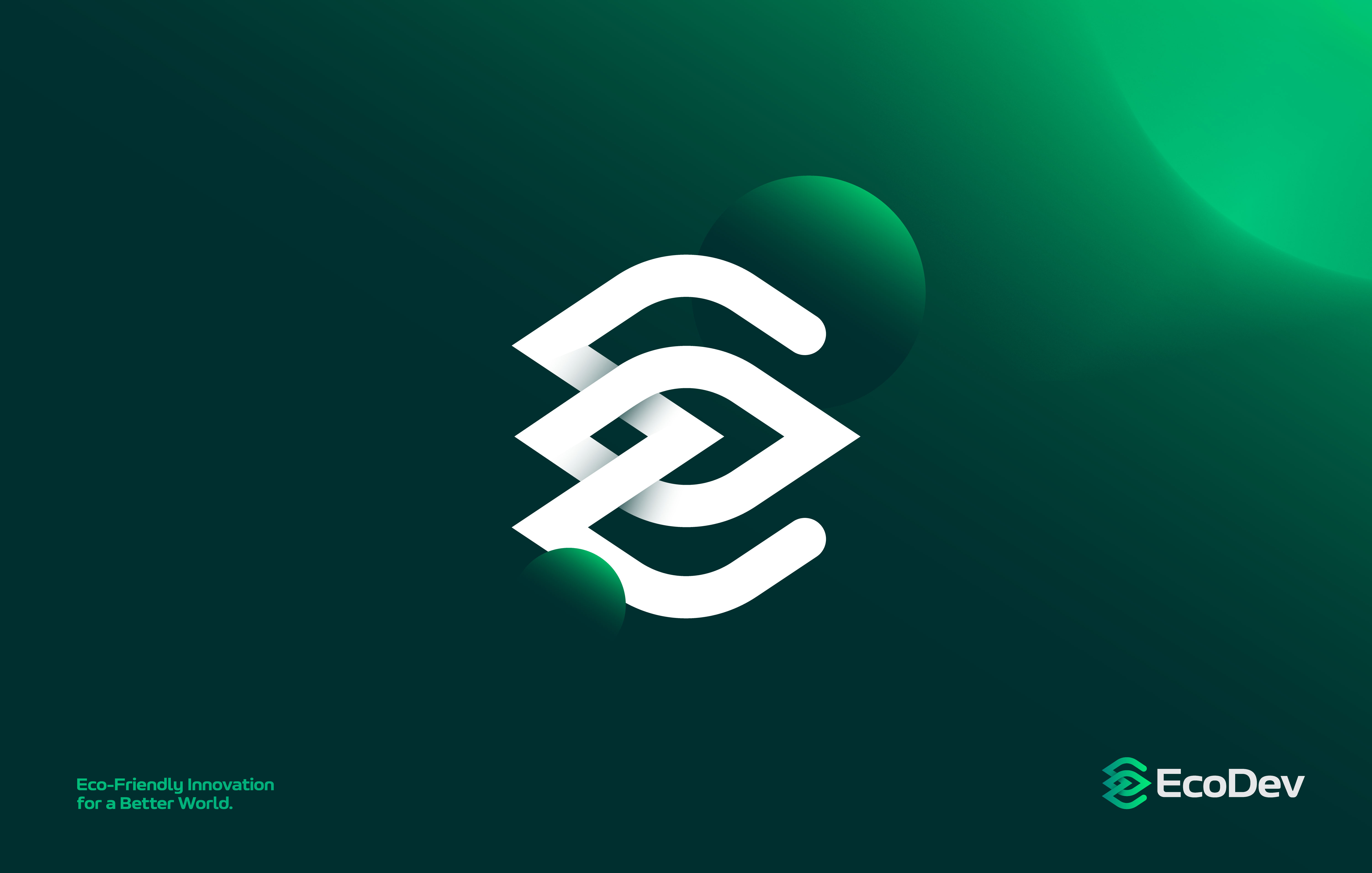 EcoDev - E logo, E letter, Organic, Tech, Modern logo, UI, App by Sohan ...