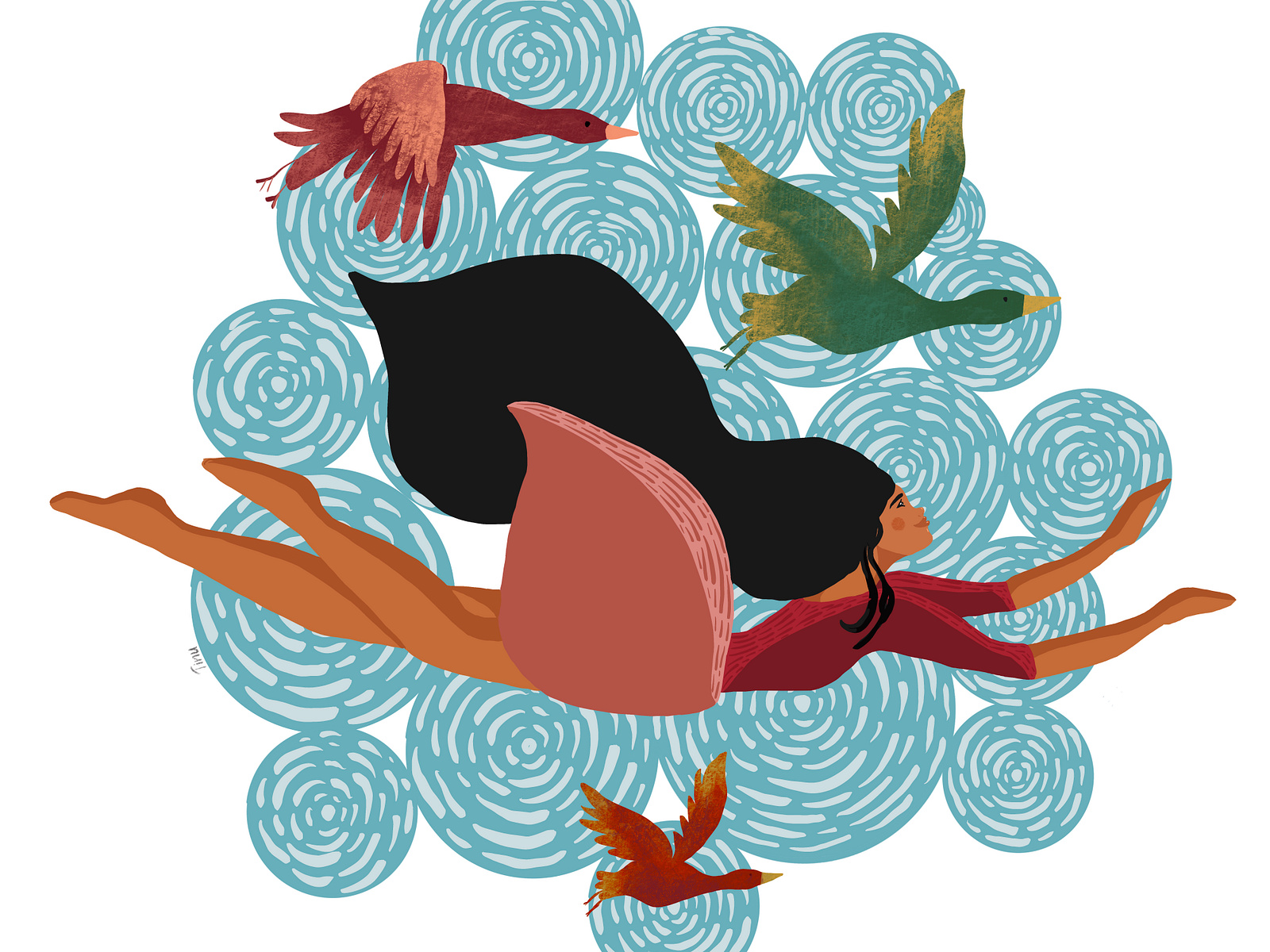 Skydive by Tinu Anna Abraham on Dribbble