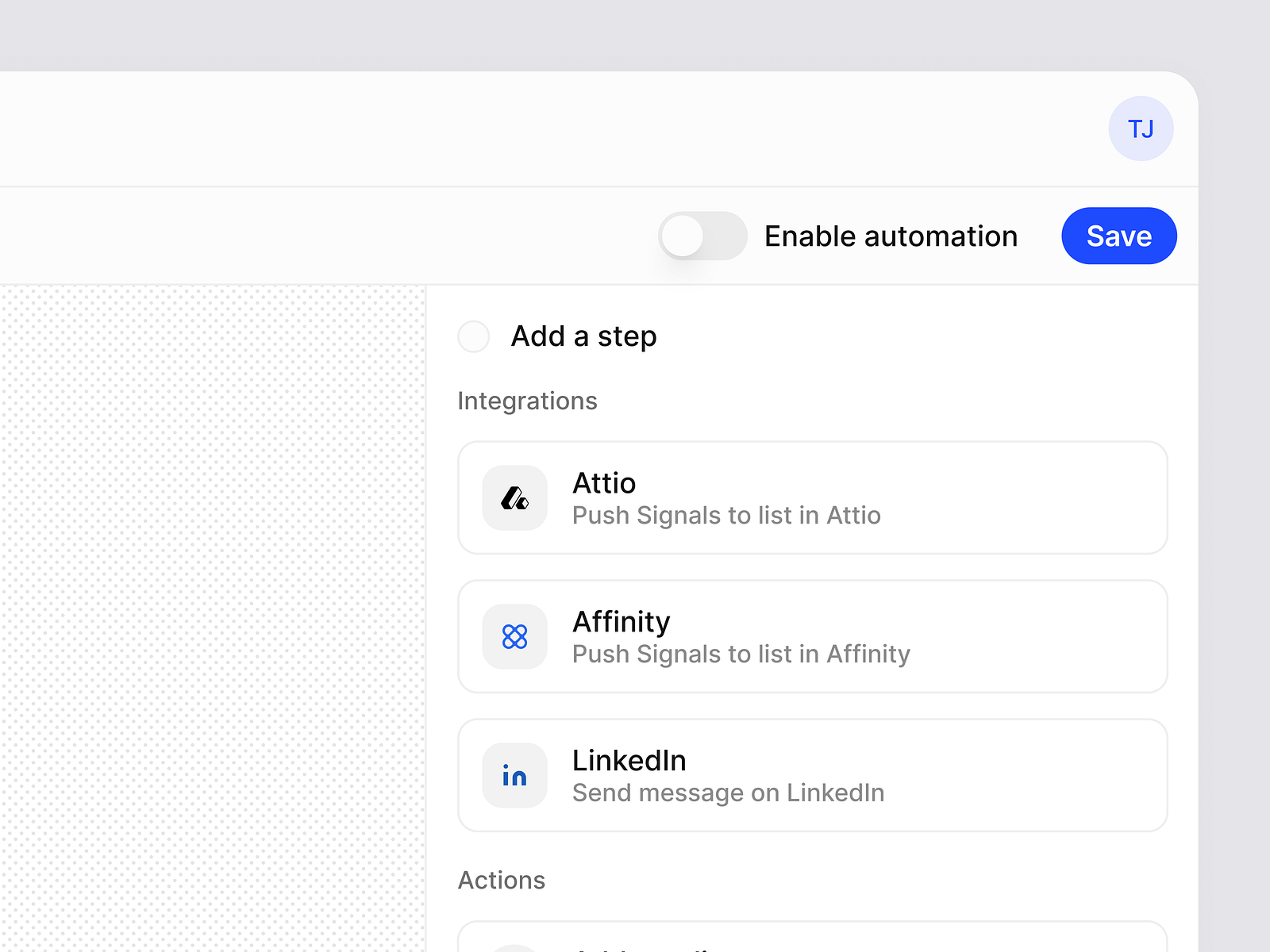 Workflow AI Builder Sidebar by Tommy Jepsen on Dribbble