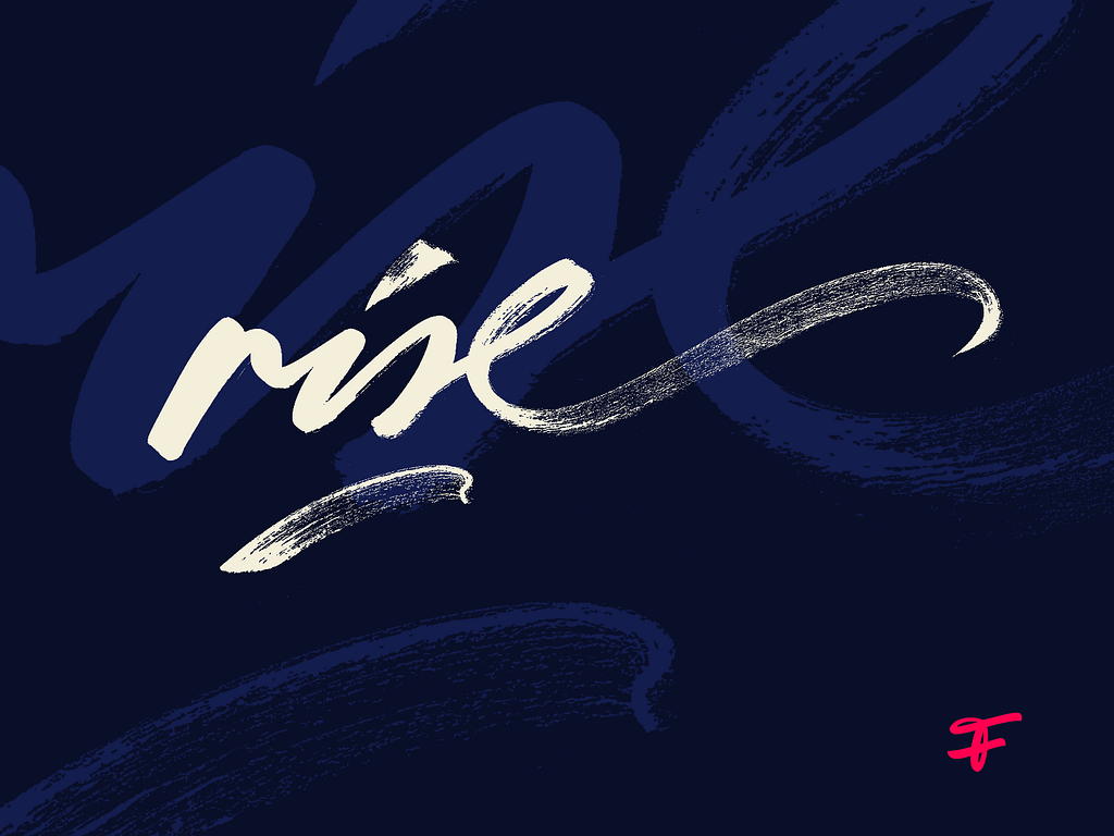 rise: calligraphy by ForSureLetters on Dribbble