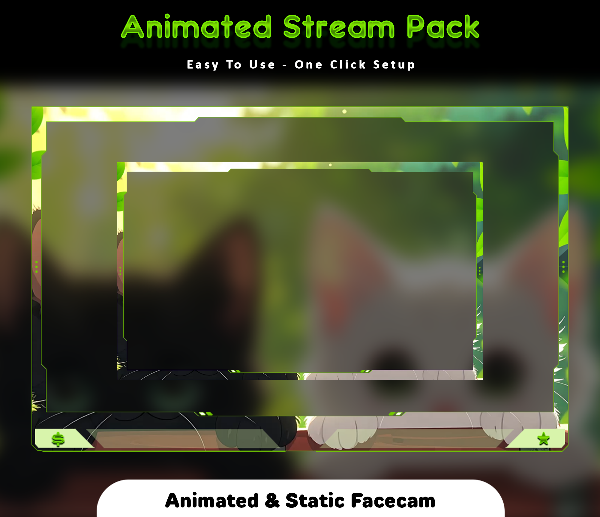 Cozy Cats Animated Stream Package Twitch Overlay,YouTube,Kick by ...