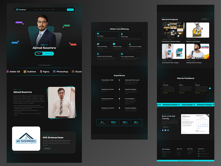 Website UI Design by Ajmal Soomro on Dribbble