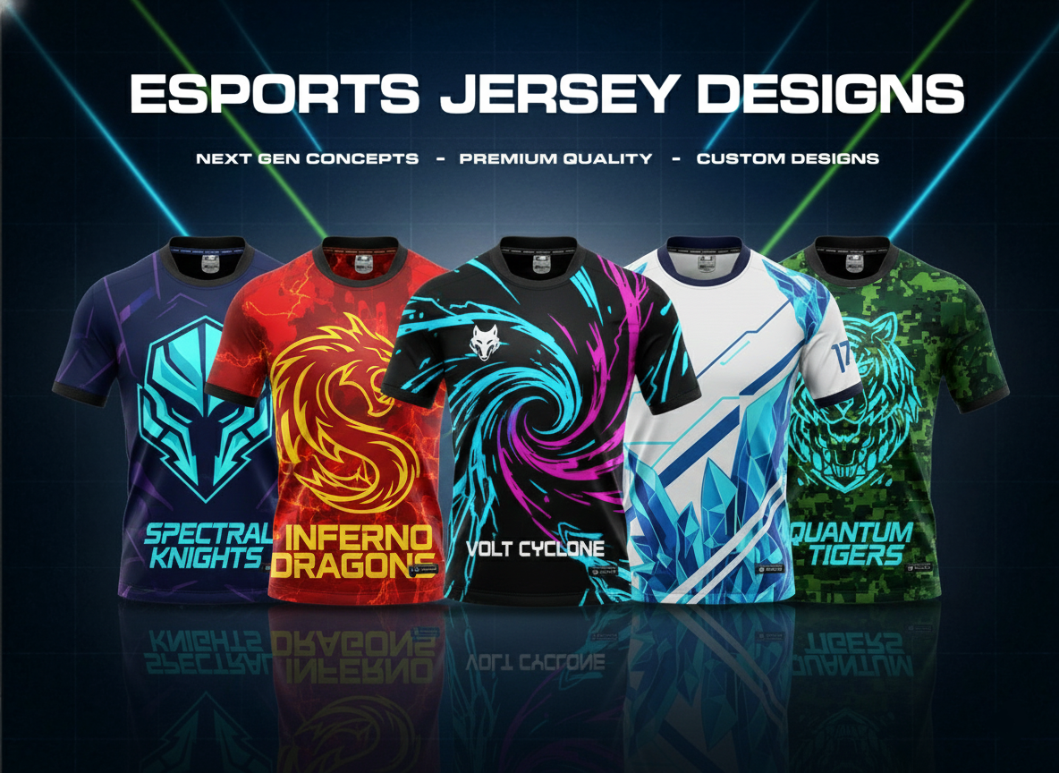 Elite Sports Jersey Collection – Custom Gaming Uniforms by Tuha Uddin ...