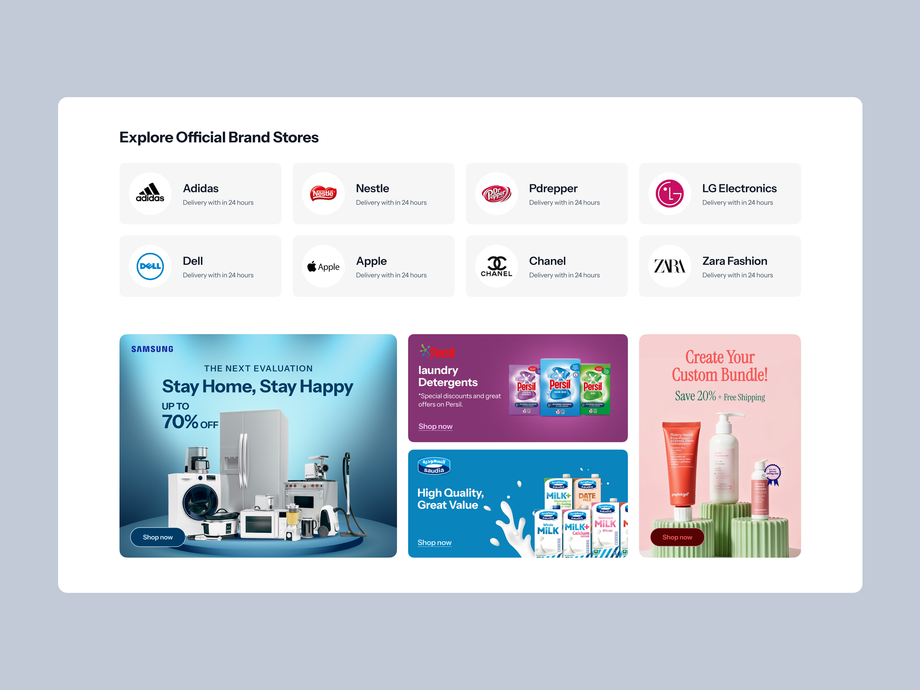 Modern Ecommerce Homepage UI by Nasir Uddin on Dribbble