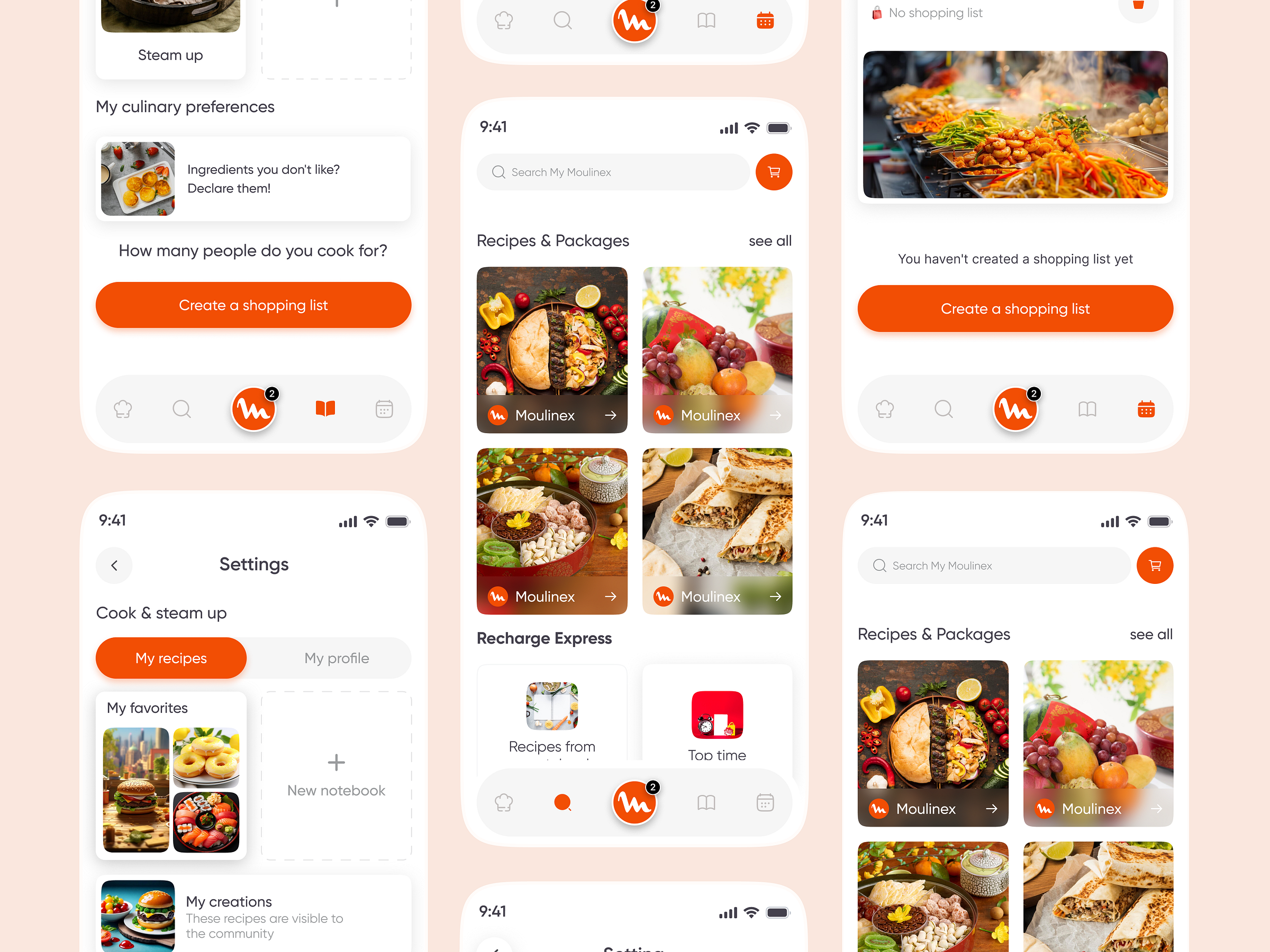 Smart Cooking Assistant App UI Design by Habibur Rahman on Dribbble