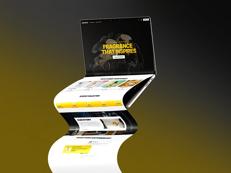 Auraface Perfume – Modern UI/UX Web Experience by Vishal on Dribbble