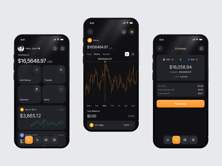 Crypto Trading App by Oripio Product on Dribbble
