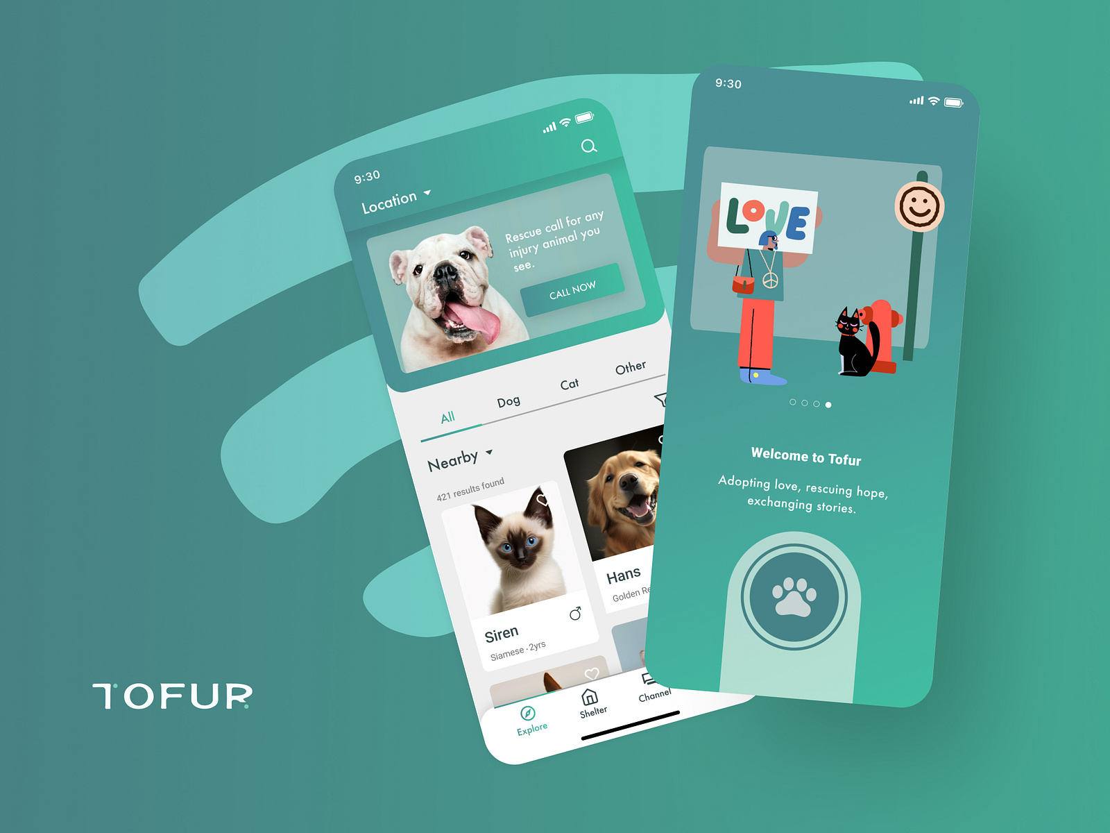 Animal Adoption & Rescue Mobile App UI/UX Design by Orlan L Y. on Dribbble