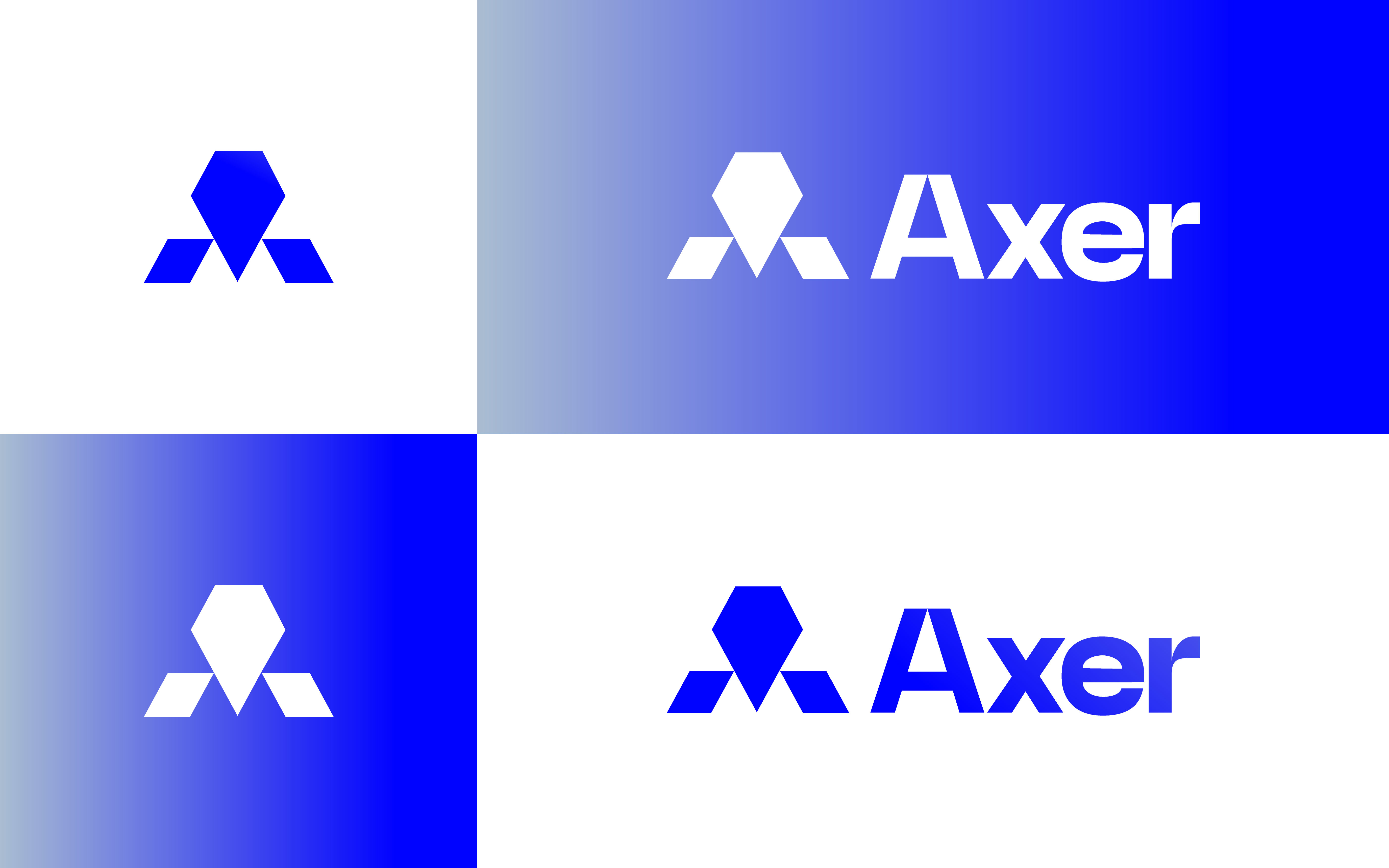 Axer - A logo, A letter, Modern logo, Diamond, UI, AI, App, Web by ...