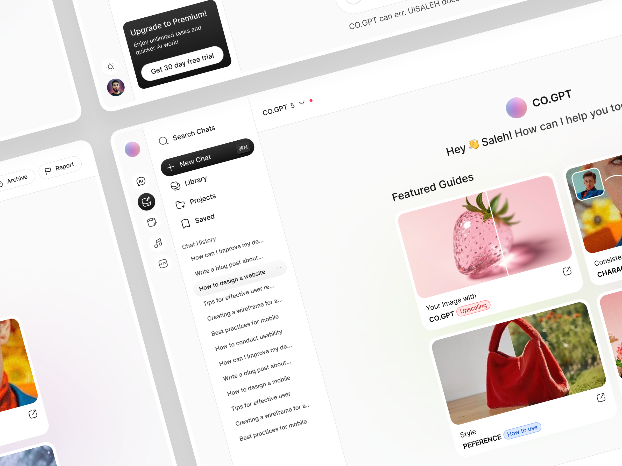 Modern AI Workspace Dashboard UI Design by Saleh Ahmed on Dribbble