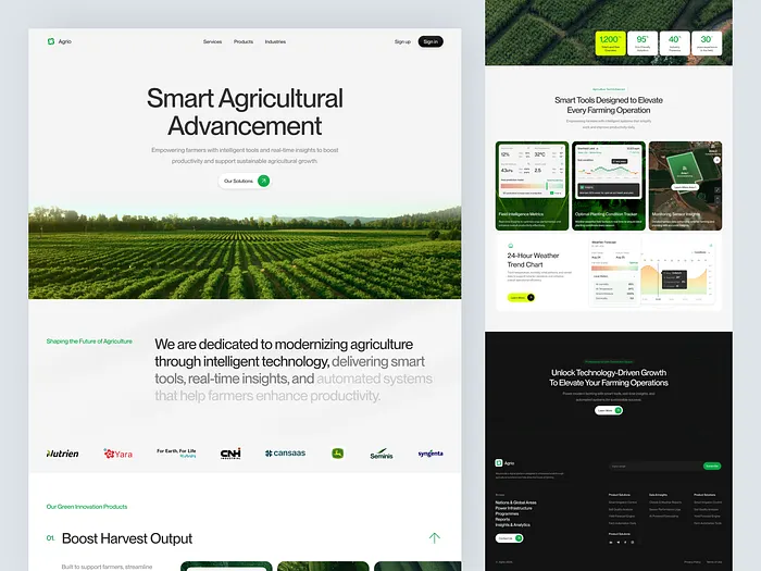 Agriculture Website designs, themes, templates and downloadable graphic ...