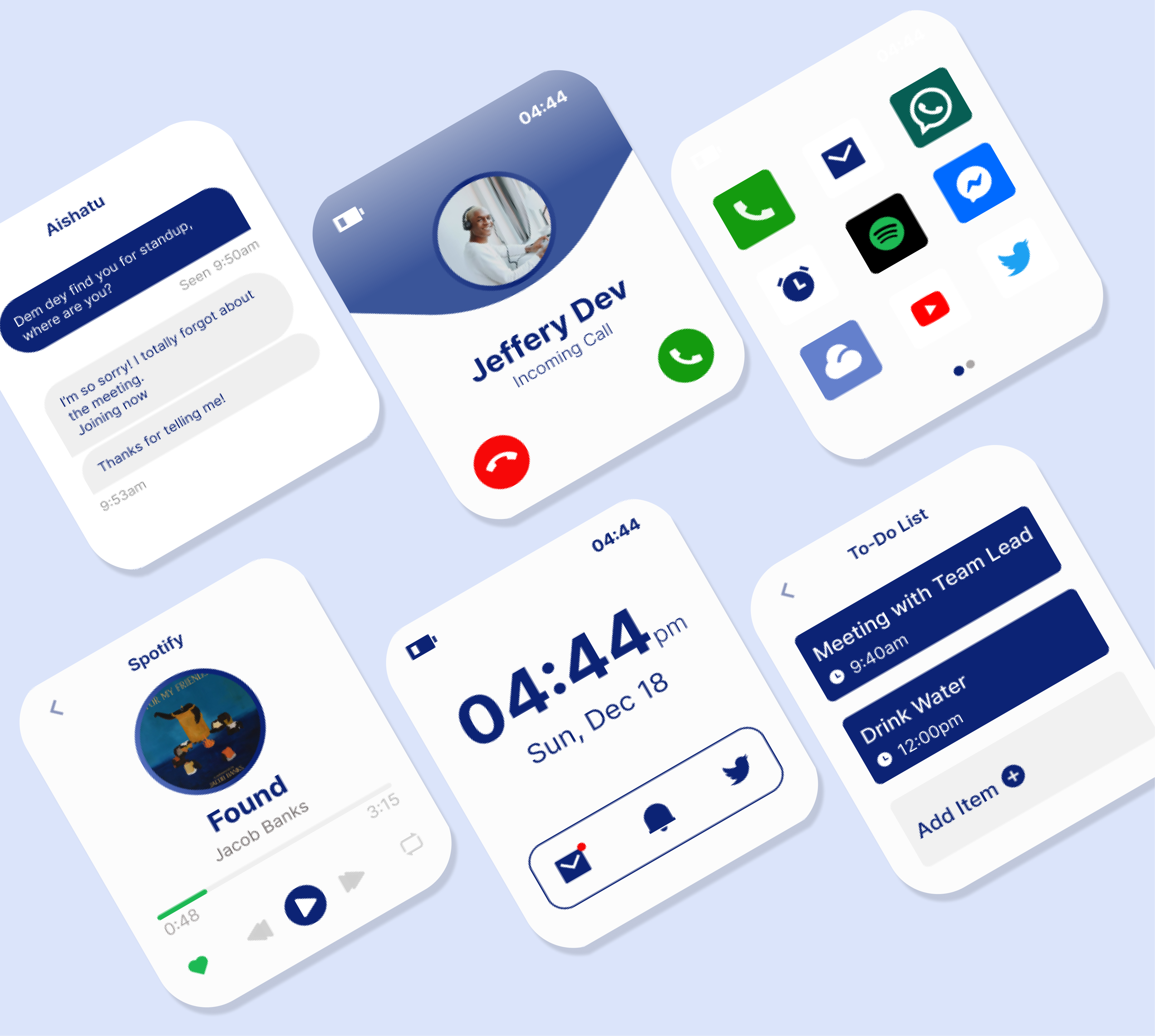 Wearable UI designs, themes, templates and downloadable graphic ...