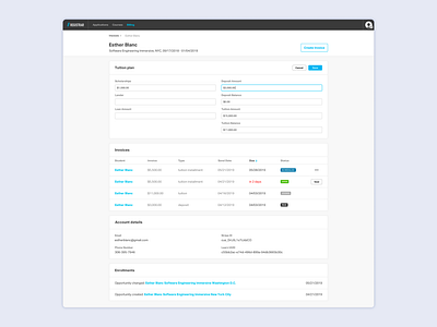 Invoice management app by Devani Janssen on Dribbble