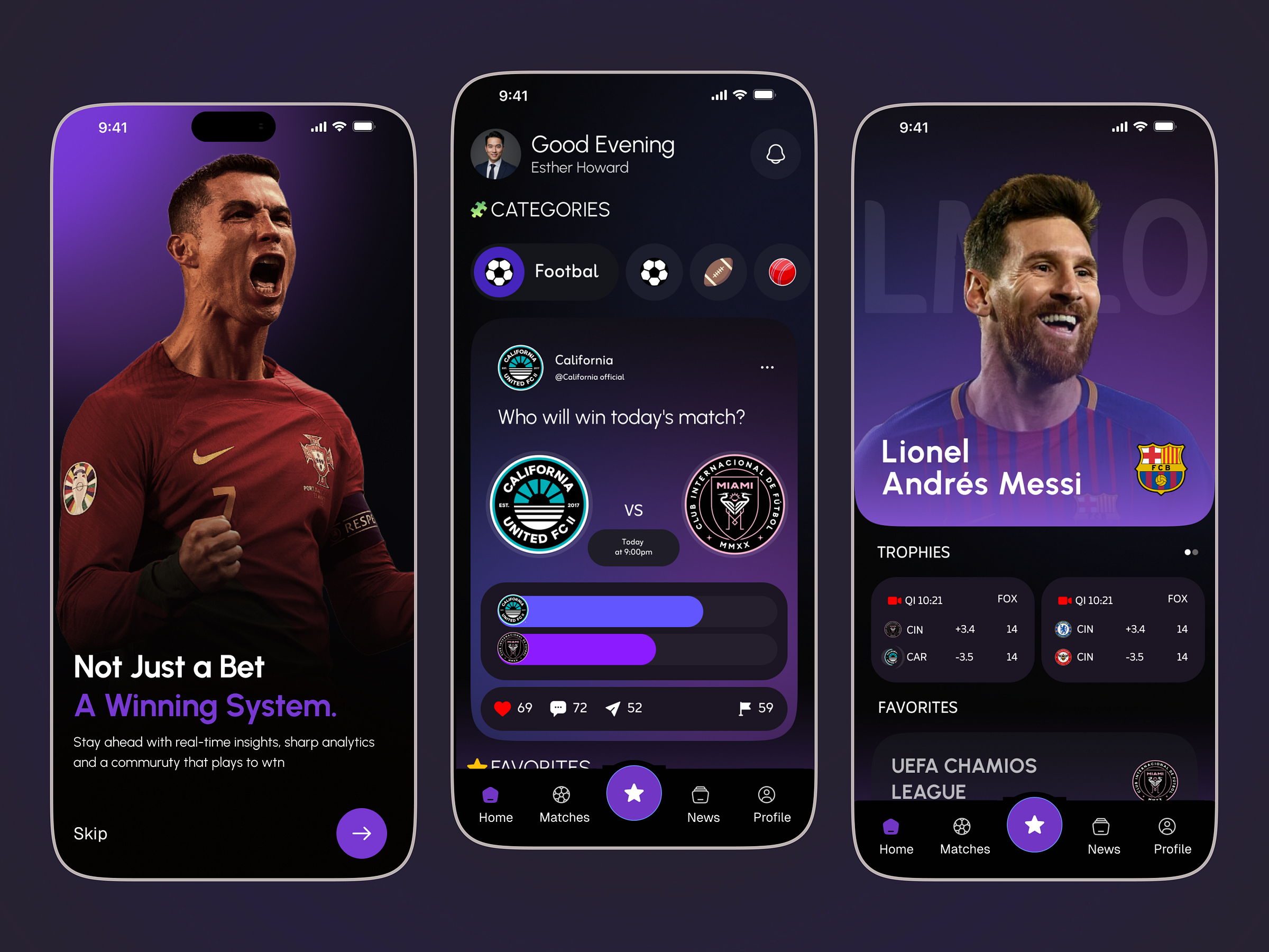 Sports Mobile App – Live Scores & Analytics App by Sheikh Rasel on Dribbble
