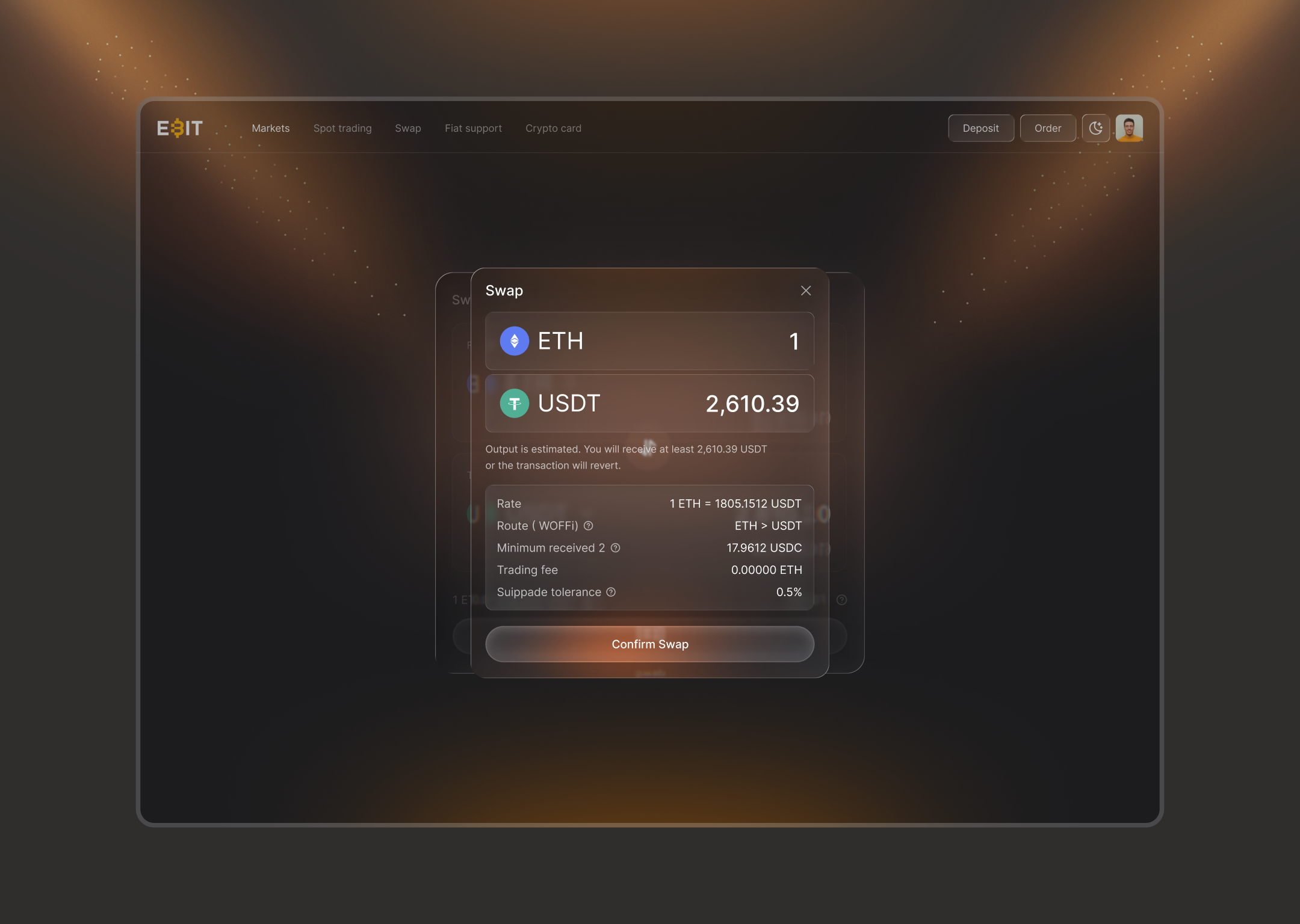 Crypto swap by Masum Billah on Dribbble