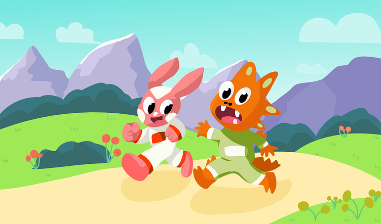 Animal Run - Cute Character by Blank Qanvas on Dribbble