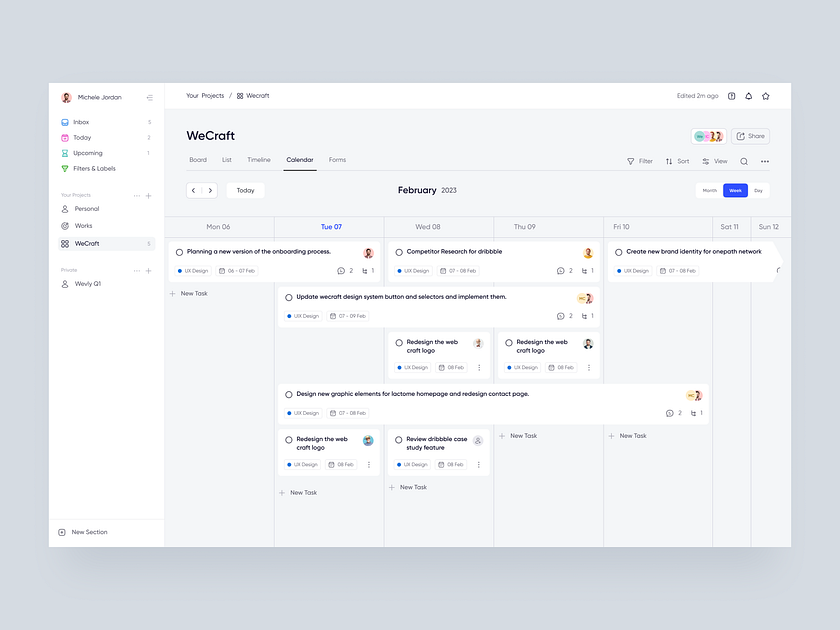 Create New Task PopUp by WeCraft on Dribbble