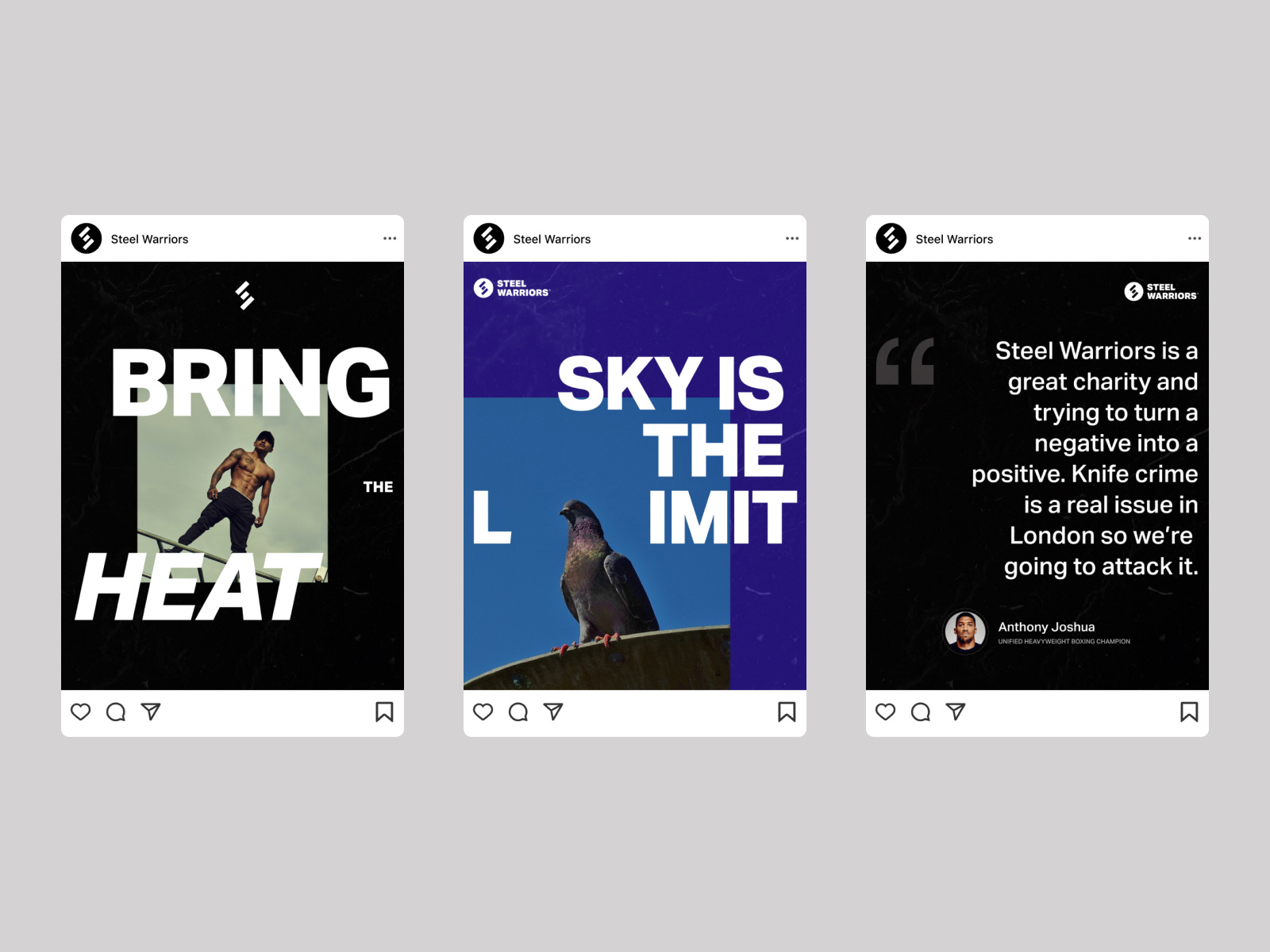 Steel Warriors - Instagram Post Designs by Lloyd Bennett on Dribbble