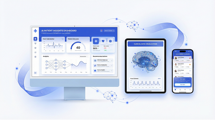 AI Clinical Data Visualization – MedTech Dashboard UI by Talha Farooqi ...