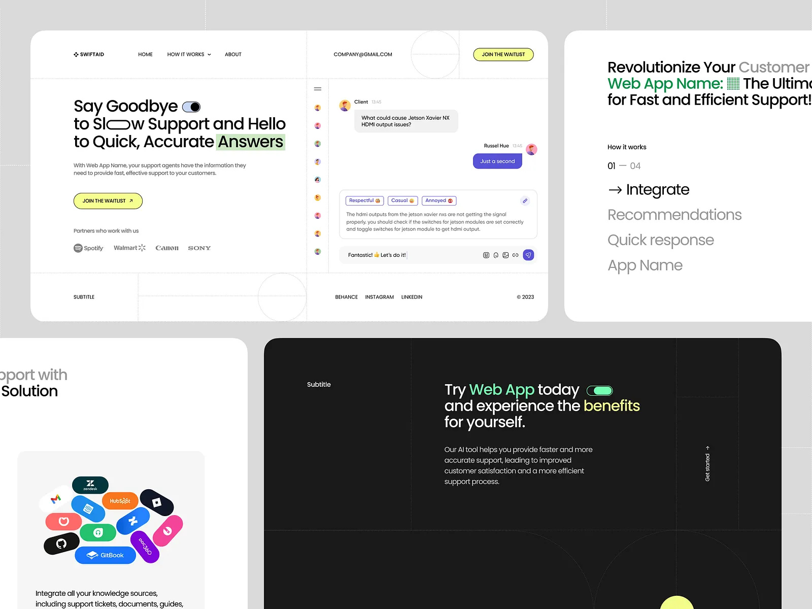 AI Chat Bot Landing Page by Levi Wilson for QClay on Dribbble