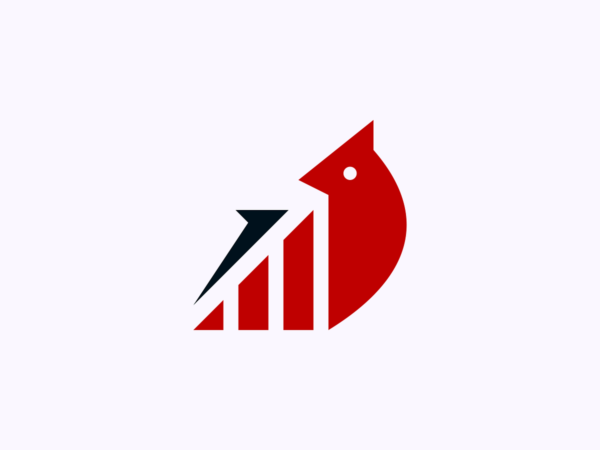 Cardinal + Chart Logo Concept by ak_branding on Dribbble
