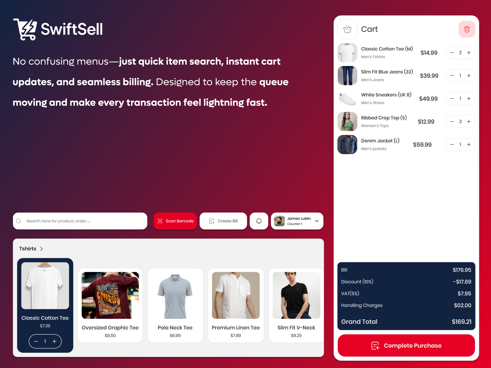 SwiftSell - Retail POS Dashboard A Clothing Store Management UI by BMV ...