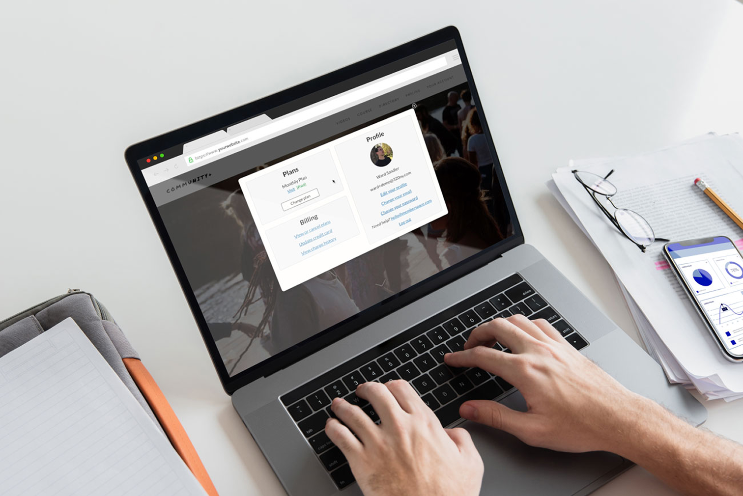 Memberspace - Easily manage content access by LoopStudio on Dribbble