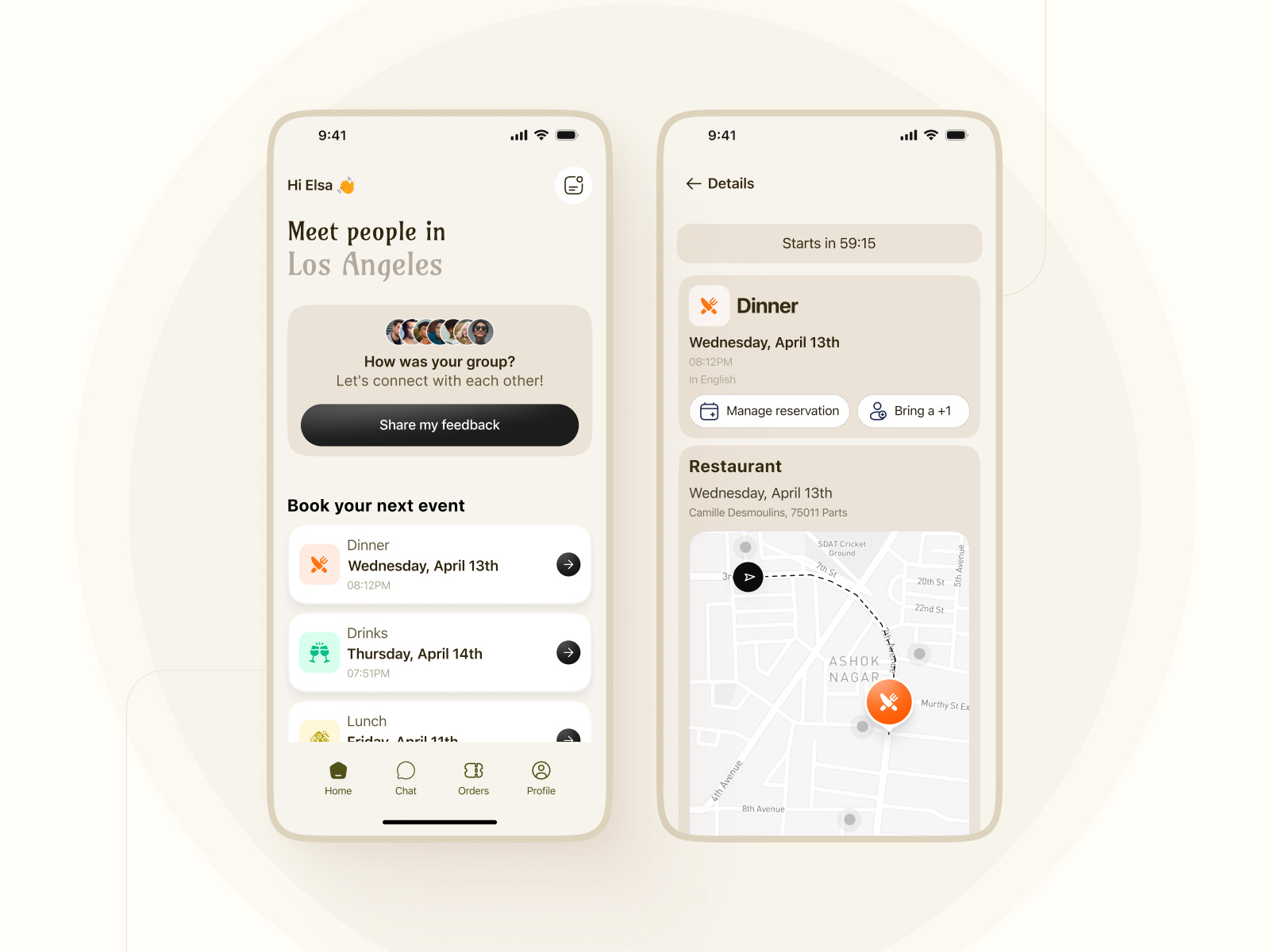 Real-Life Meetups | Social Event Booking by Qmona on Dribbble
